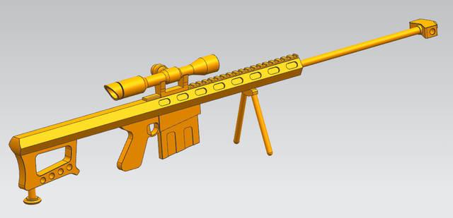 巴雷特狙击枪3d动画
