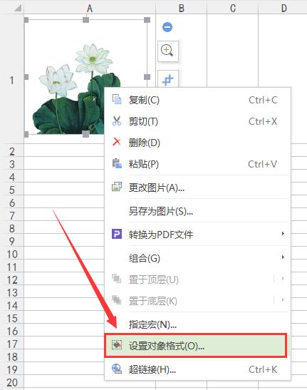 将图片嵌入单元格截图