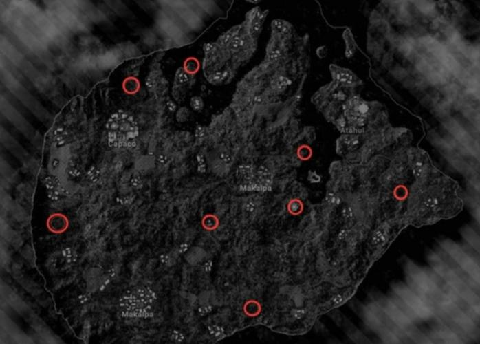 pubg密室位置图火山图标