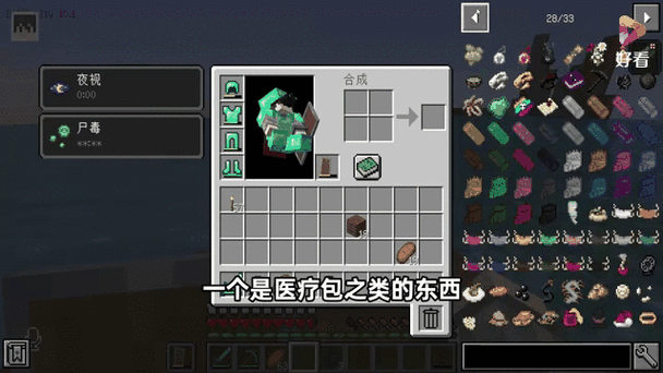 我的世界怎么防止中毒图标
