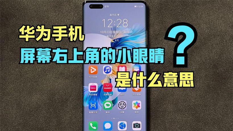 华为手机右上角有个眼睛图标
