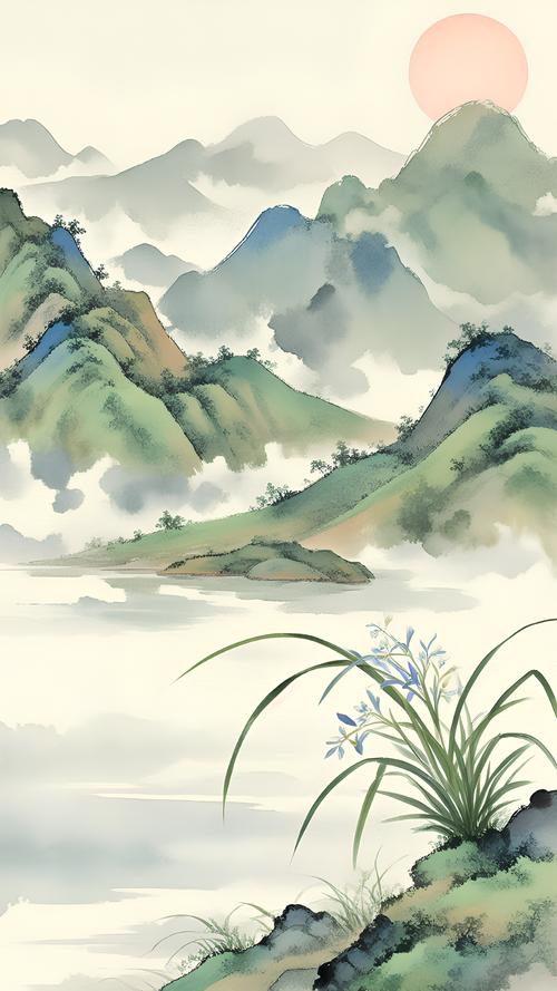 水墨兰亭的寓意和象征