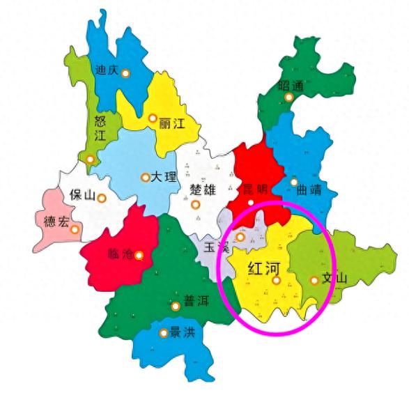云南红河州地图截图
