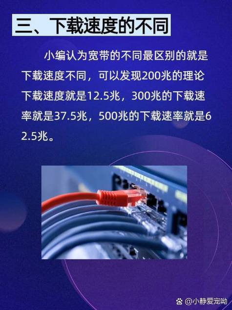 200兆宽带和1000兆宽带的区别图标