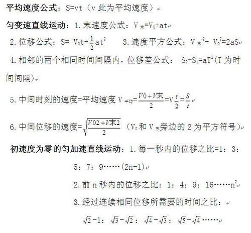 位移的三个公式截图