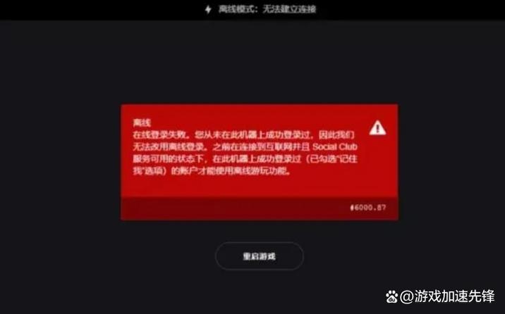 r星一直离线模式无法建立连接图标