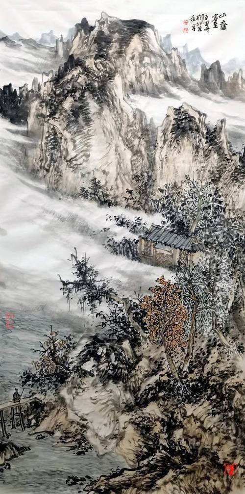 山水自然风景画