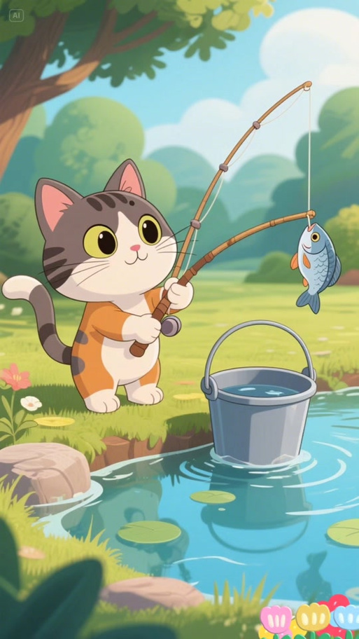 小猫钓鱼中文版图标