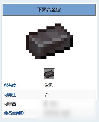 我的世界下界合金锭截图