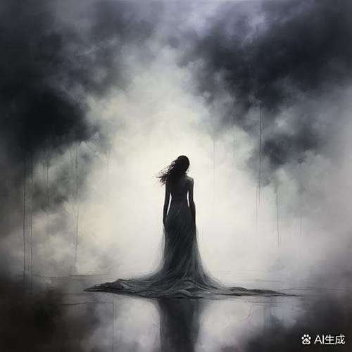 少女图片,灰暗图标