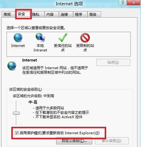 ie关闭保护模式图标