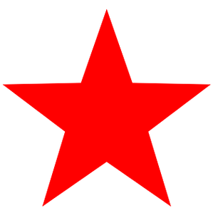 红色五角星符号图标图标
