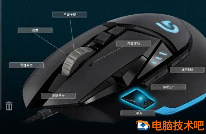 罗技g402五个按键详解