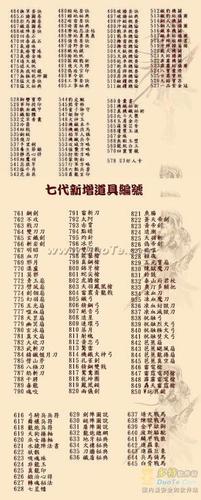 三国群英传5物品编码图标