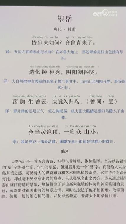 望岳原文及翻译图标