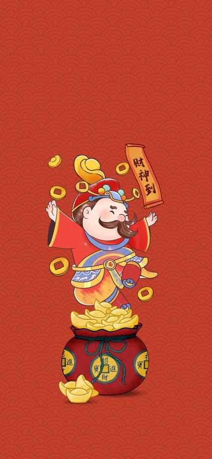 动漫帅气财神的图片