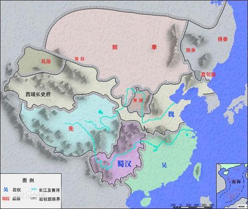 三国时期亚洲地图图标
