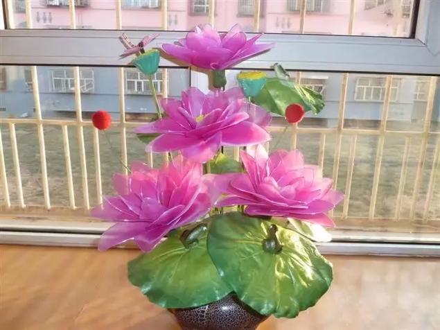 丝网花荷花制作图解图标