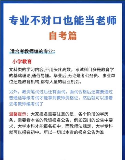 自考当老师的几率大吗图标