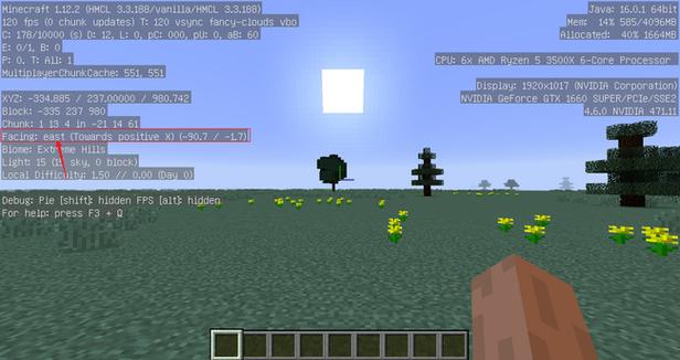 mc1.14.3怎么看坐标截图