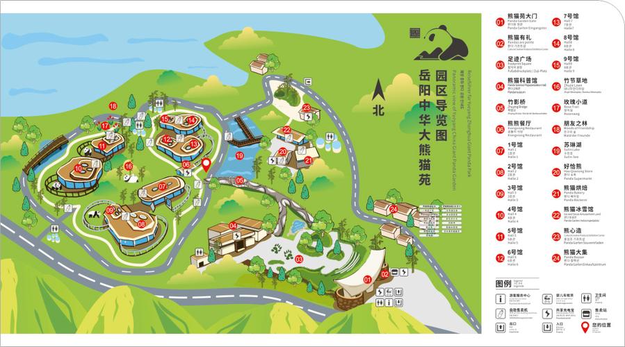 熊猫基地景区平面图