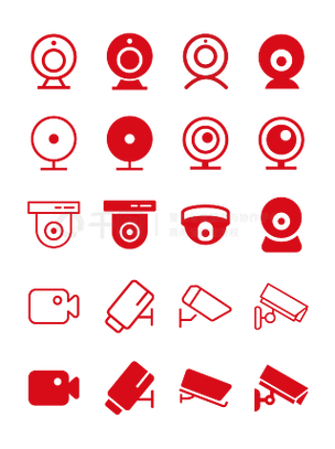 小米监控器画面颜色变成红色图标