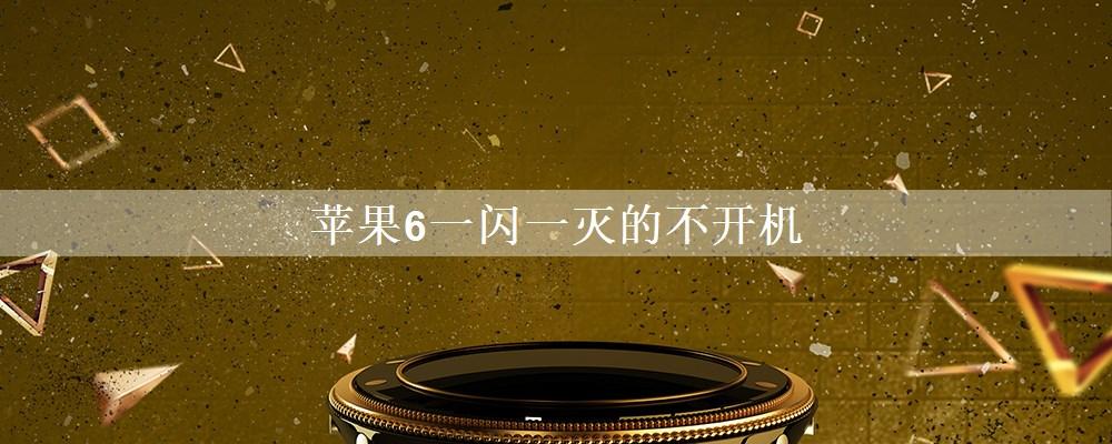 苹果6一闪一灭的不开机截图
