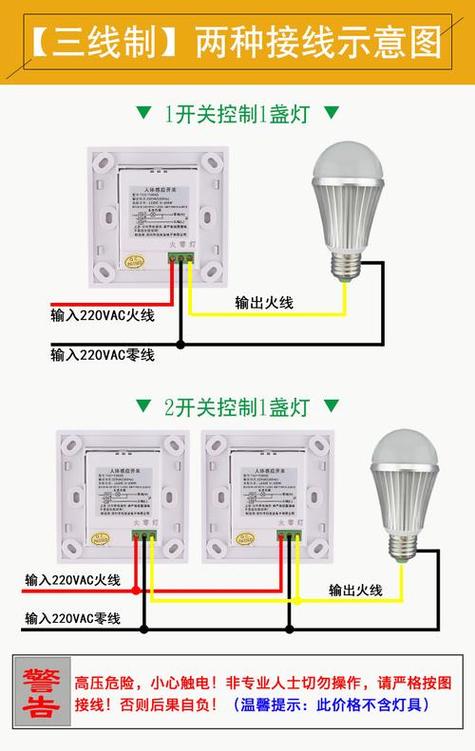 感应灯接线图图标