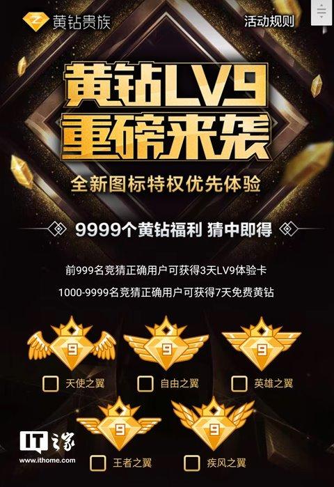 黄钻9属于什么档次图标
