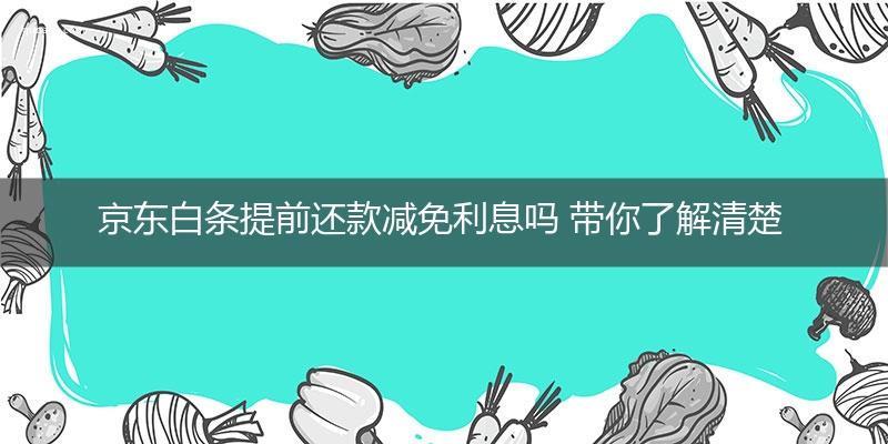 京东白条免息提前还款还有利息吗图标