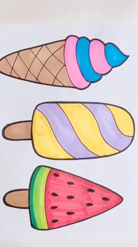 好看又简单的画怎么画图标