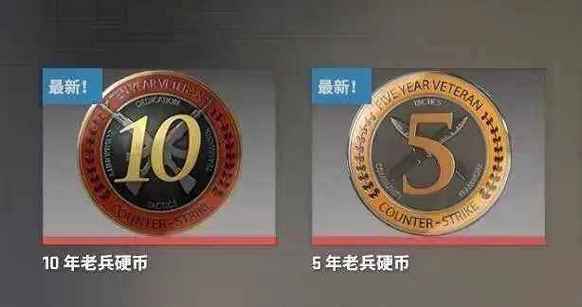 csgo十年老兵勋章怎么获得图标