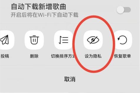 QQ音乐设置隐私权限方法图标