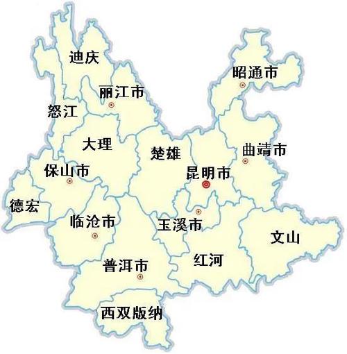 云南地图全图大图图标