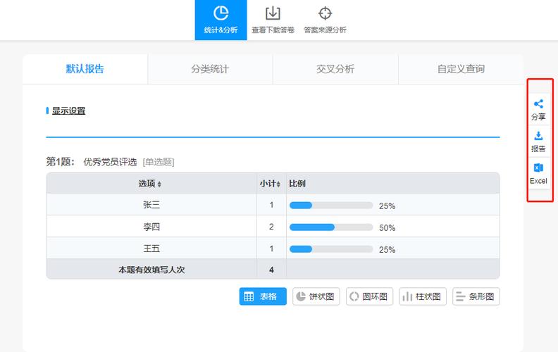 问卷星app查看详细数据结果方法图标