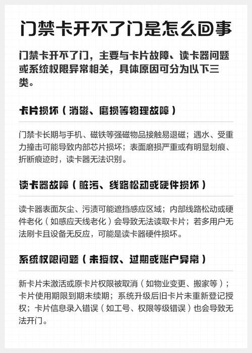 门禁卡有的门能开有的不能开截图