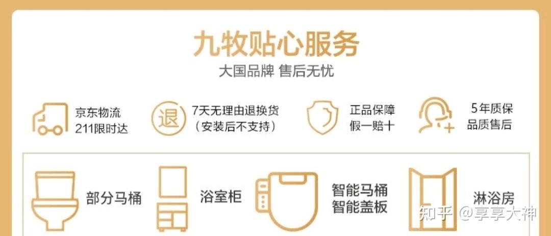 九牧卫浴质保期截图