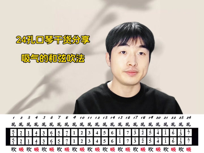 和弦口琴的吹奏方法