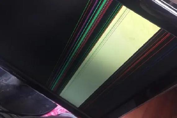 手机屏幕有黑色横条纹图标