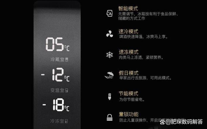 zanussi冰箱模式调节图截图