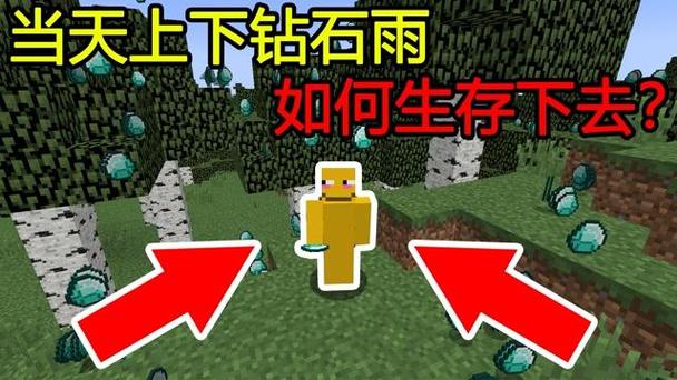 我的世界命令方块下钻石雨截图