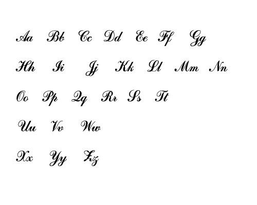 字母转换花体字体图标