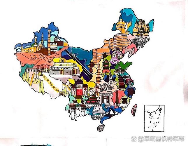 地理创意绘图图标