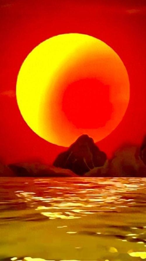太阳是红色为什么图标