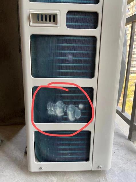 空调外机散热片变形图标