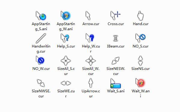 windows鼠标指针图标