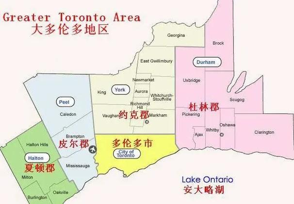 多伦多地图中文版全图截图