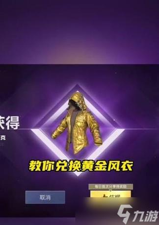 和平精英黄金风衣谁有图标