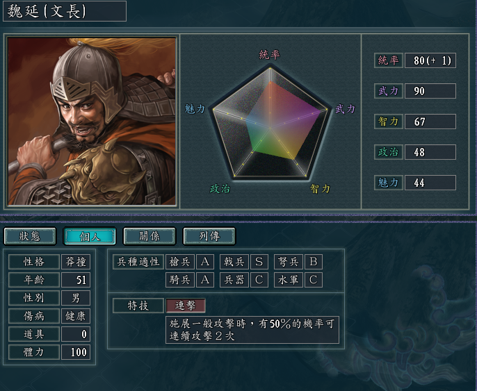 三国志11 魏延图标