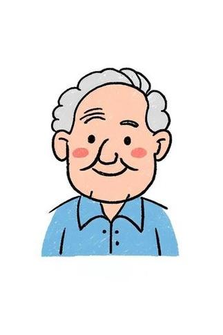 老爷爷卡通图标